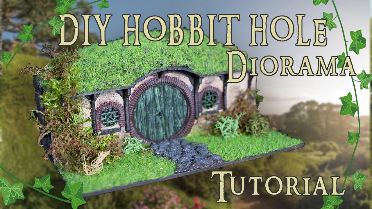 DIY Hobbit Hole Diorama - made with a DIY kit - Creatastiv - YouTube