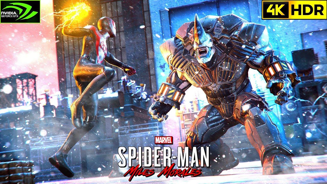 Marvel's Spider-Man Miles Morales - Roxxon Rhino(Boss Fight) - Gameplay ...