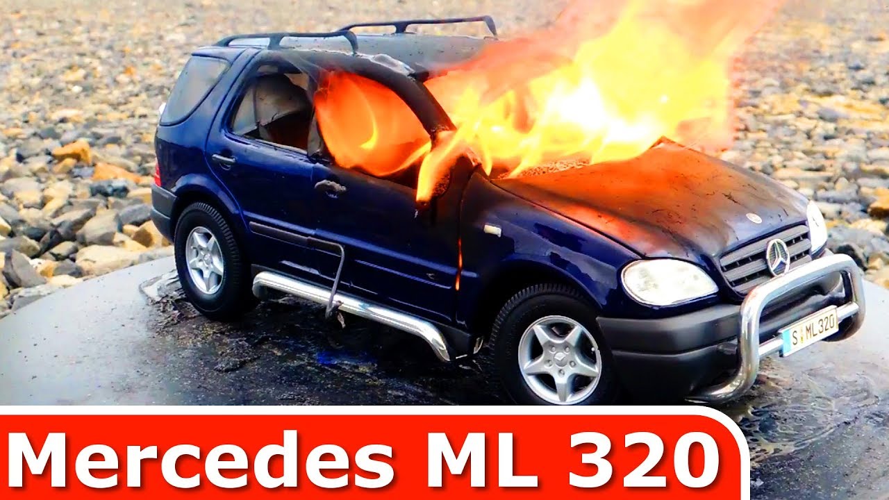 Burning My Mercedes ML 320 - The Car Is On FIRE! - Why? - YouTube