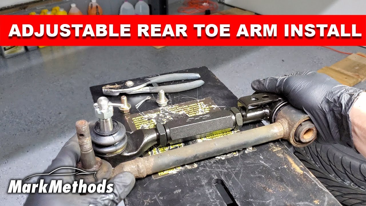 SPC Adjustable Rear Toe Arm Install - YouTube