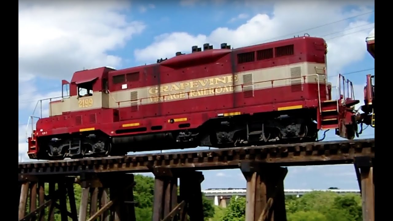 Grapevine Vintage Railroad at the Stockyards with an Under Train View ...