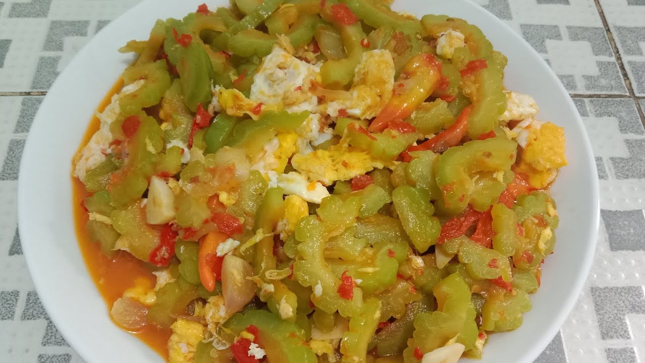 Masak sayur pare campur telur. Tumis pare jadi spesial tidak pahit dan ...
