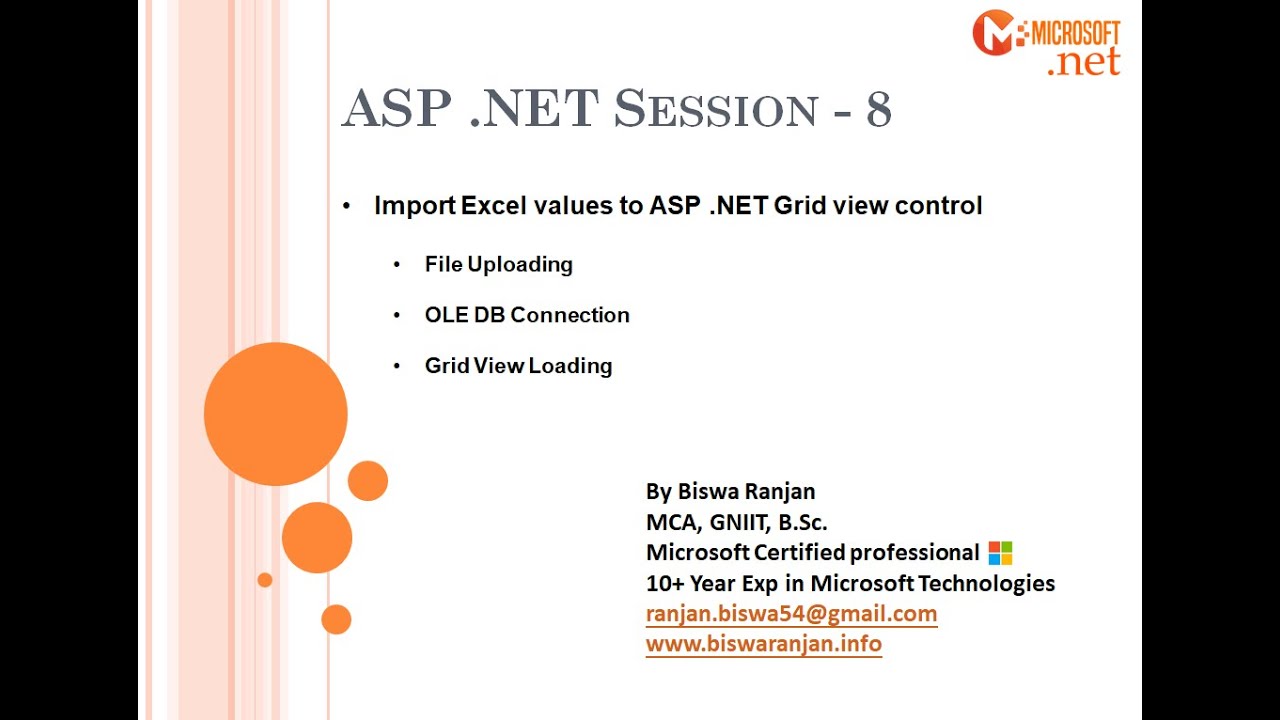 ASP .NET Session - 8 - Importing Excel values to ASP .NET Grid view ...