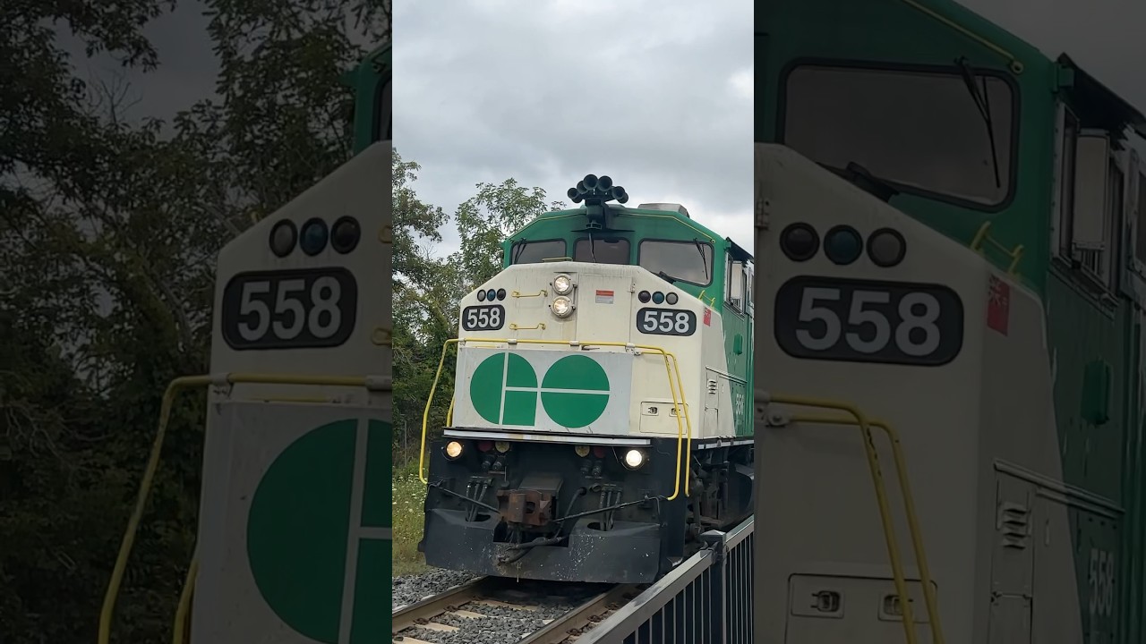 Go Transit F59PH 558 Making Its Return on the Barrie Line - YouTube