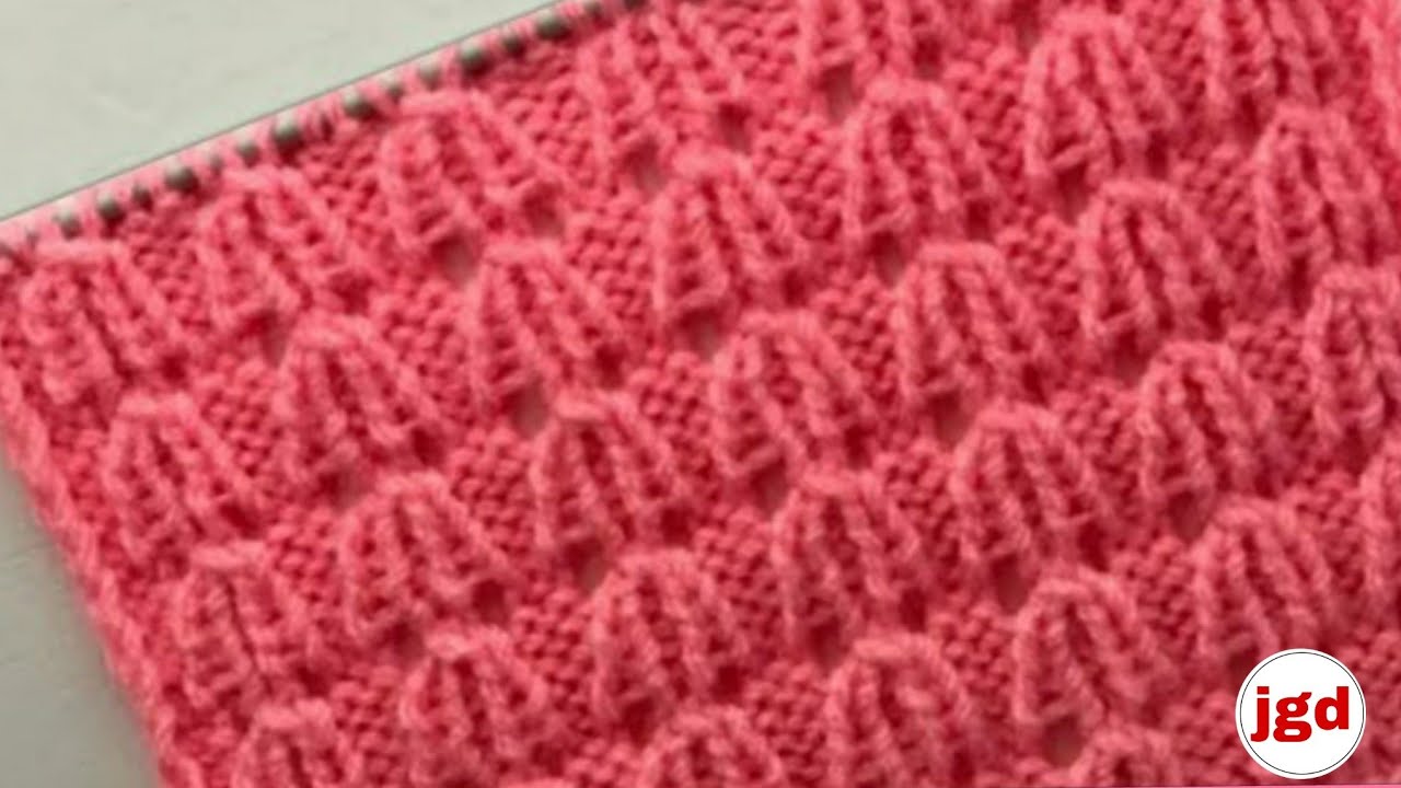 One Colour Knitting Stitch Pattern For Any Project /knitting design ...