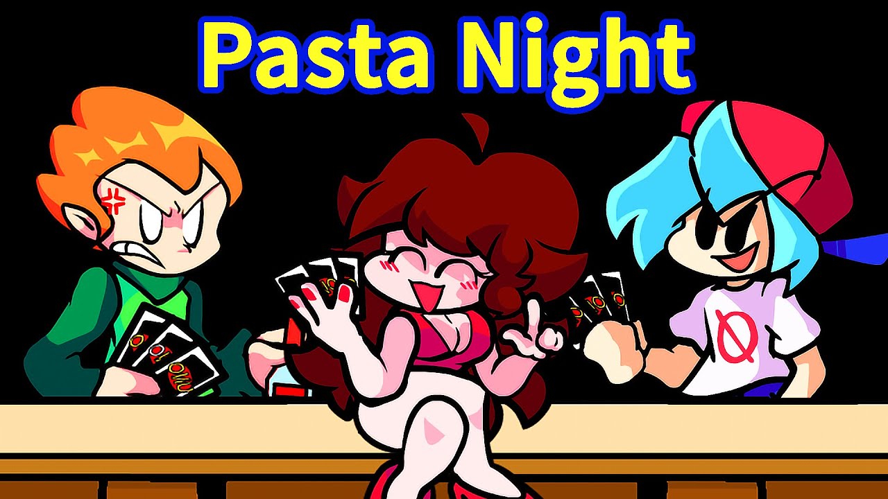 FNF Pasta Night but BF, GF & Pico sing it - YouTube