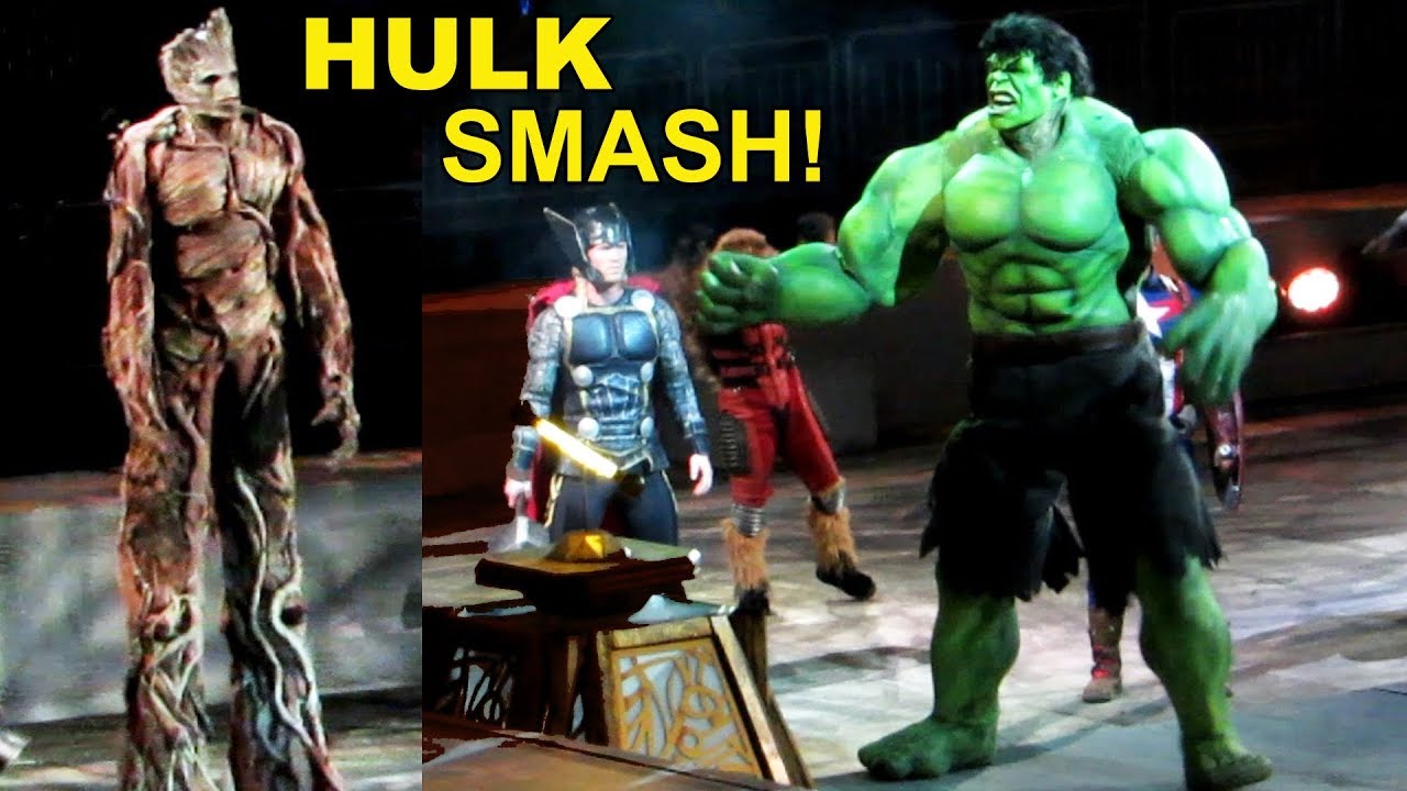 HULK SMASH! Finale at Marvel Universe Live 2018 w/ Loki, Spider-Man ...
