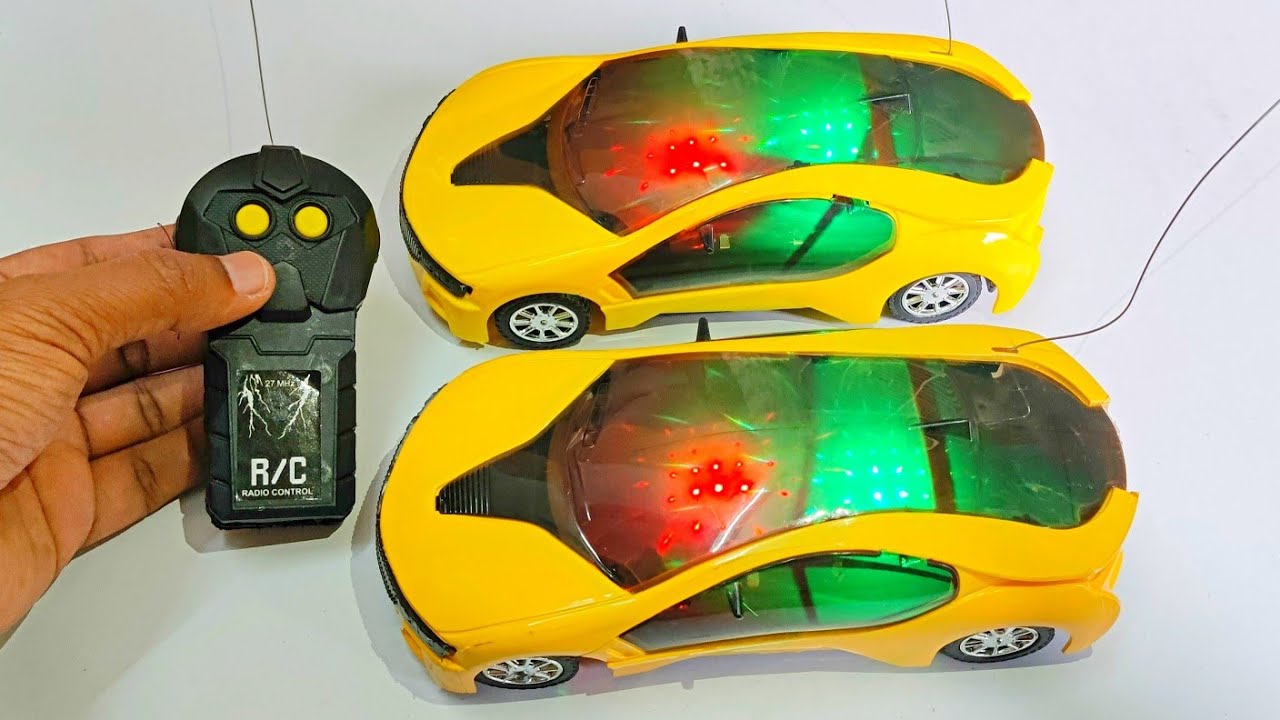 2 yellow rc cars and 1 remote control | 2 rc cars 1 remote control ...