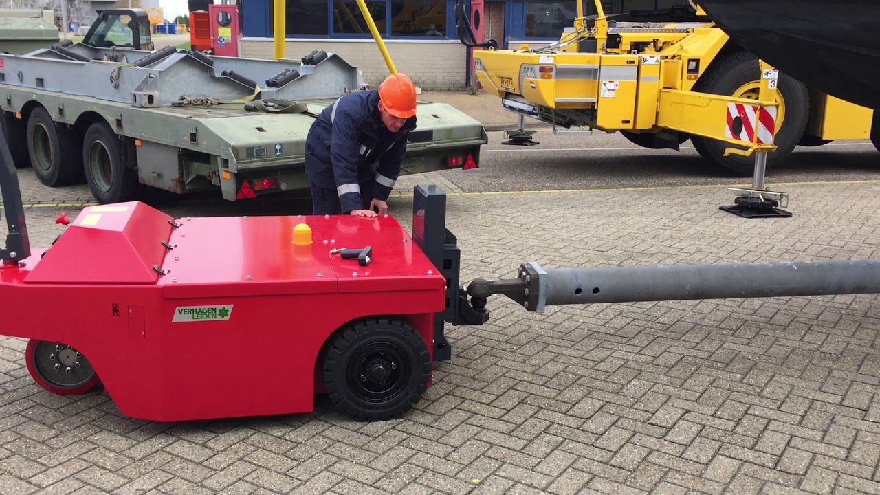 V-Move 3XL electric tug: with hydraulic hitch - YouTube