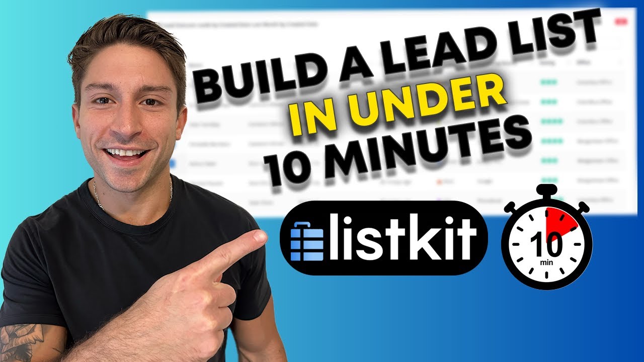 How to Generate a Lead List in Under 10 Minutes With ListKit - YouTube