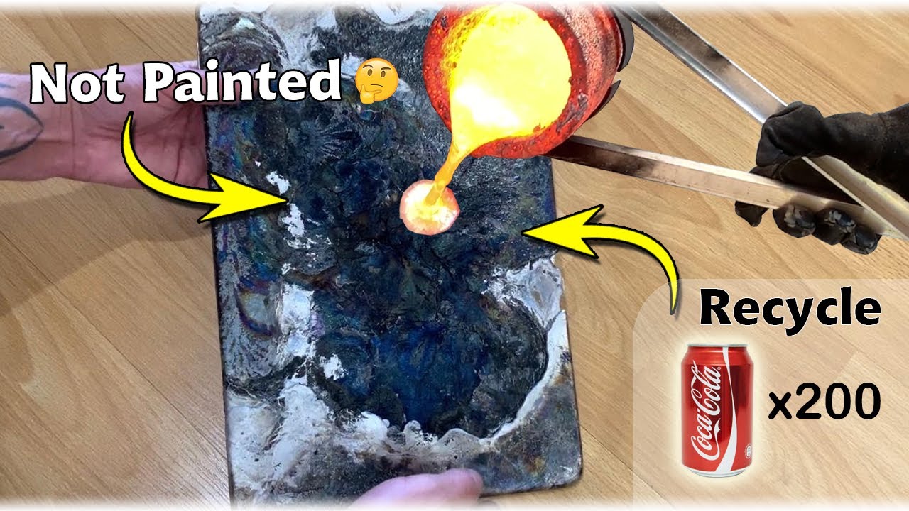 I Made A GIANT Artistic Ingot From Recycled Aluminum Cans (But It Wasn ...