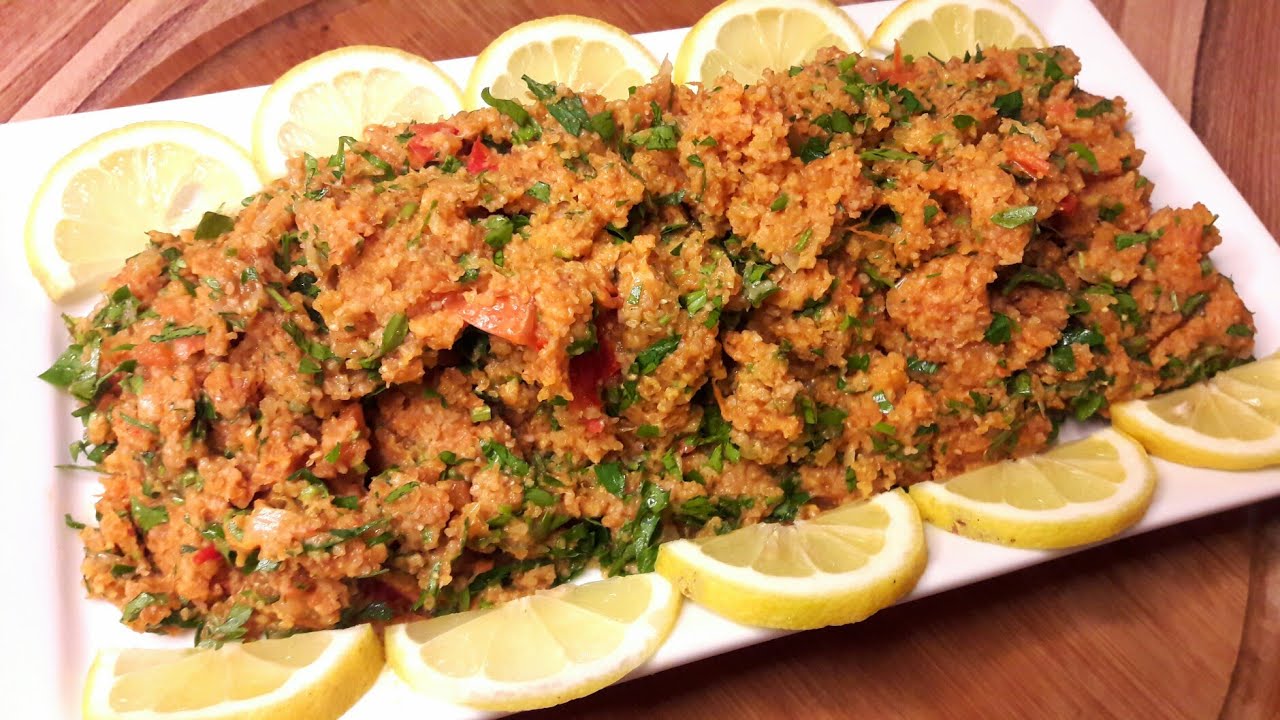 سلطة البرغل و الايتش بطريقة سهلة| Bulgur Salad or Itch Recipe - YouTube