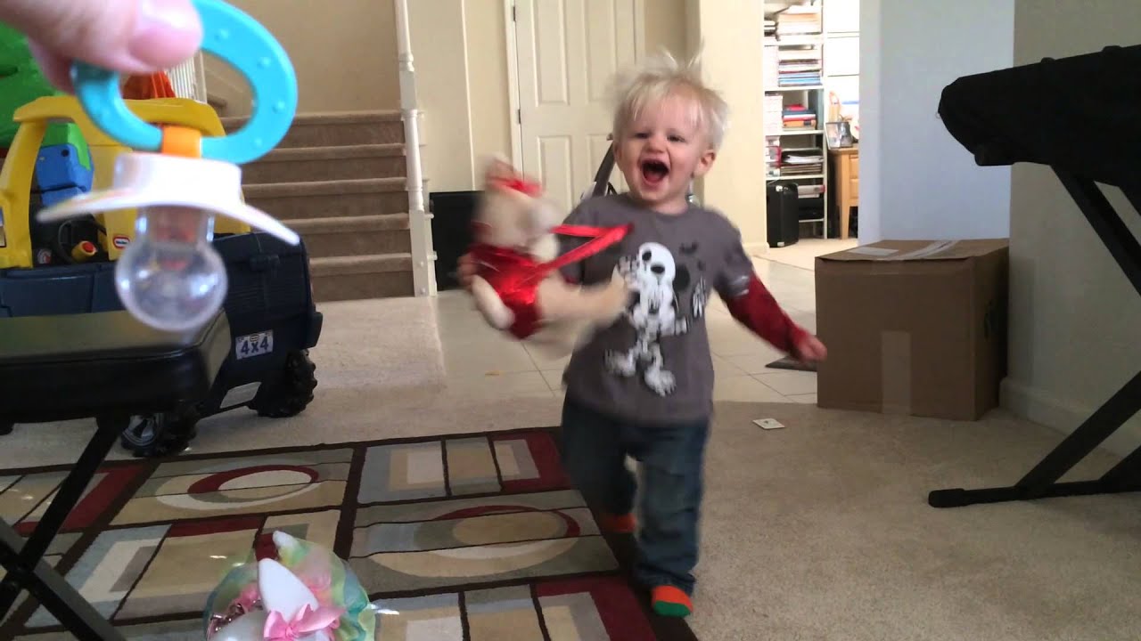 Michael Loves His Binky - YouTube