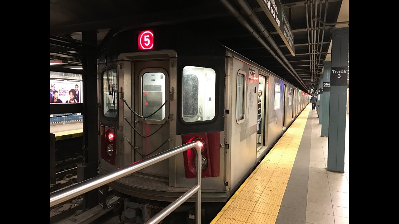NYC Subway HD 60fps: Bombardier R142 5 Train Railfan Window (14th ...