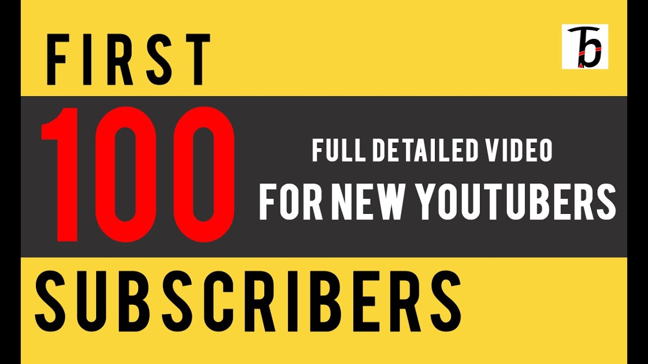 how to get first 100 subscribers. First 100 subscribers - YouTube