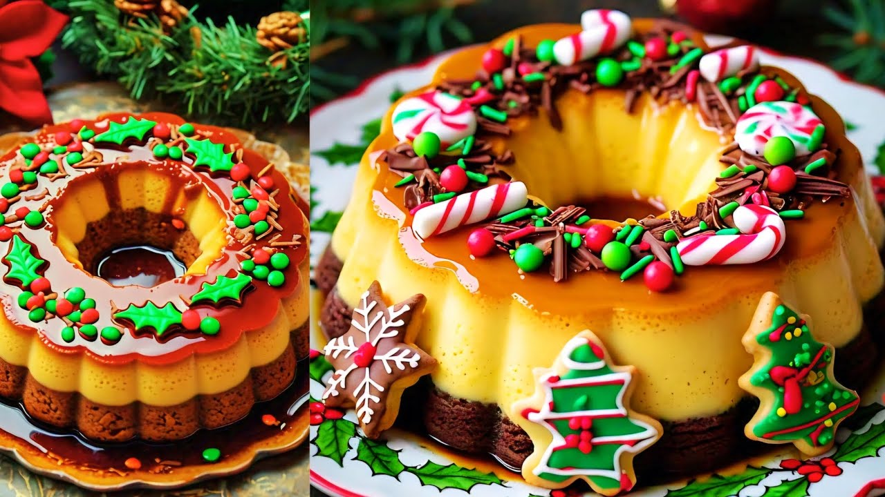 CHOCO FLAN BROWNIE NAVIDEÑO. FÁCIL Y DELICIOSO 😋 - YouTube