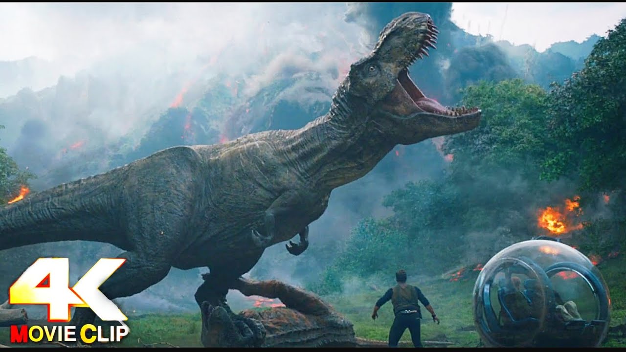 Jurassic World: Fallen Kingdom (2018) - T-Rex scene [4K 60fps] - YouTube