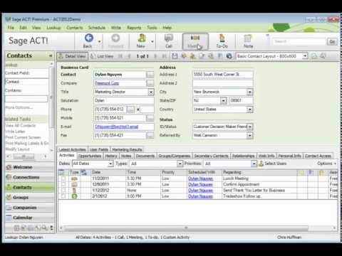 How to Create an ACT Activity With Multiple Contacts- betterACTnow ...