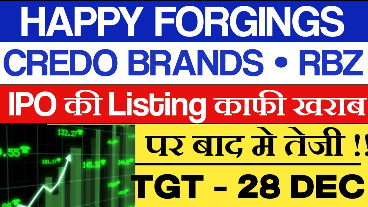 HAPPY FORGINGS SHARE PRICE CREDO BRANDS SHARE PRICE RBZ JEWELLERS happy-forgings-share-price-credo-brands-share-price-rbz-jewellers