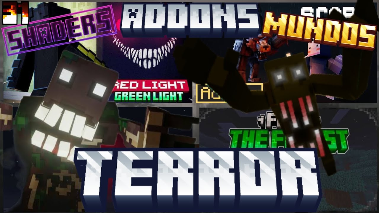 ¡TOP 31 ADDONS Y SHADERS DE TERROR PARA MINECRAFT BEDROCK Y PE 1.20 - 1 ...