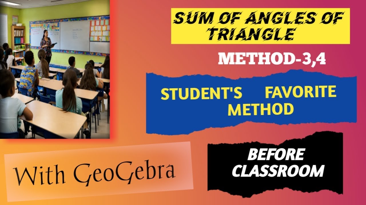 Sum Of Angles Of Triangles Method 3-4 ,Kataria Math Animation ...