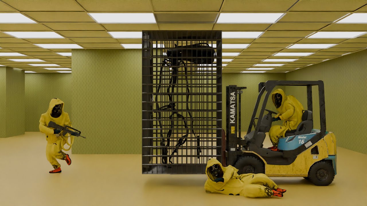 Captured a monster in the BACKROOMS!!! (Found Footage) #backrooms #3d # ...