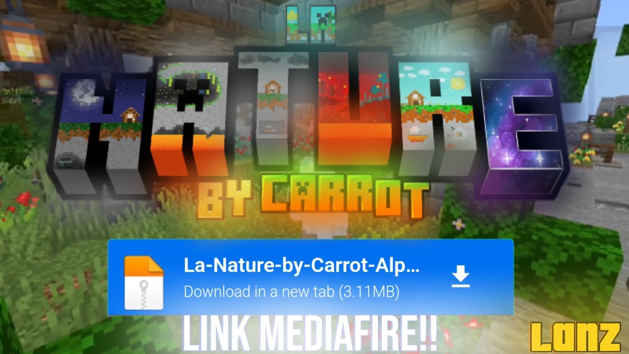 Texture Pack La Nature || RAIN SPLASHES || BEST RESOURCE PACK FOR MCPE 1.21+ || LINK MEDIAFIRE ...