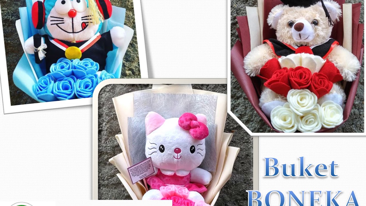 Buket Bunga Flanel - WA: 0877-8679-9533 - YouTube