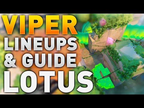 Viper New Map Lineups & Guide in Lotus #valorant - YouTube