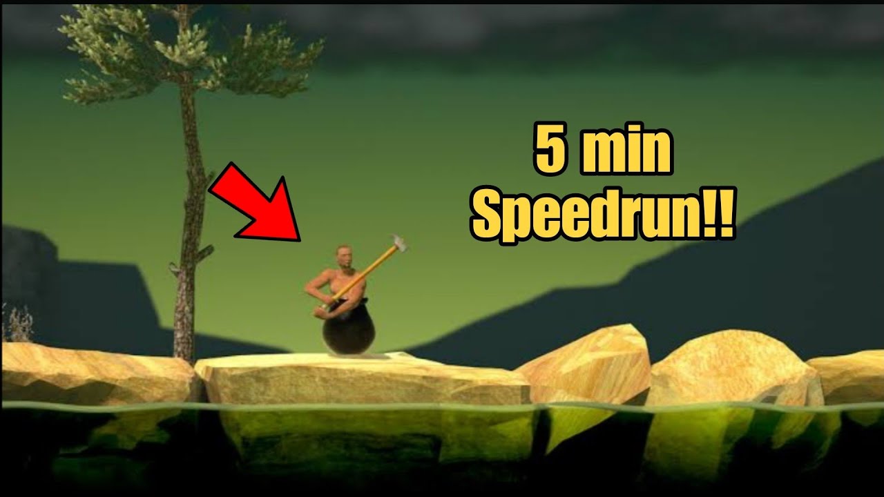 getting over it speedrun in just 5 min - YouTube