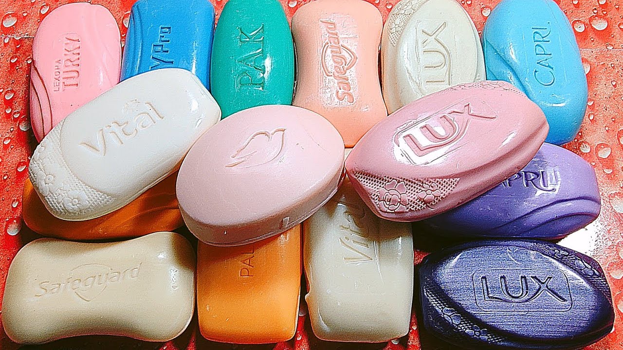 New ASMR Soap Unboxing Relaxing Sound Satisfying videos International Soaps Unwrapping Soap ASMR ...