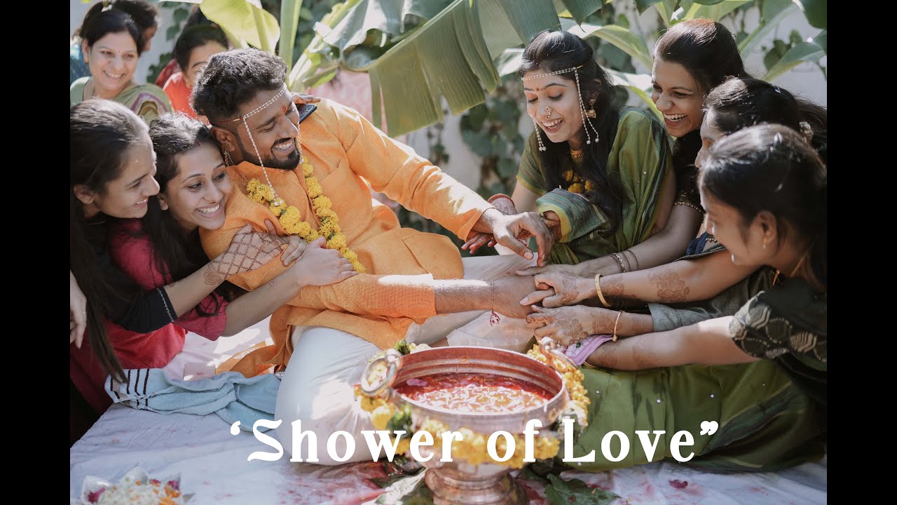 The Shower Of Love ! Raj & Vaishnavi. - YouTube