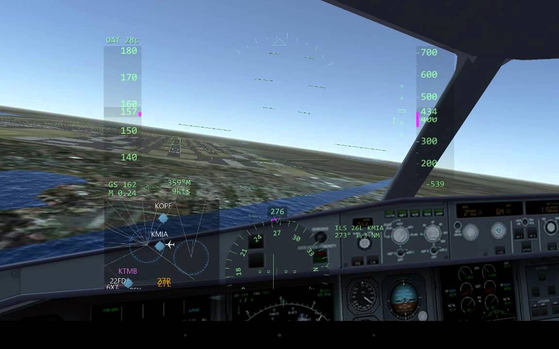 Pilot's-eye view of "crabbing" your way to landing - YouTube