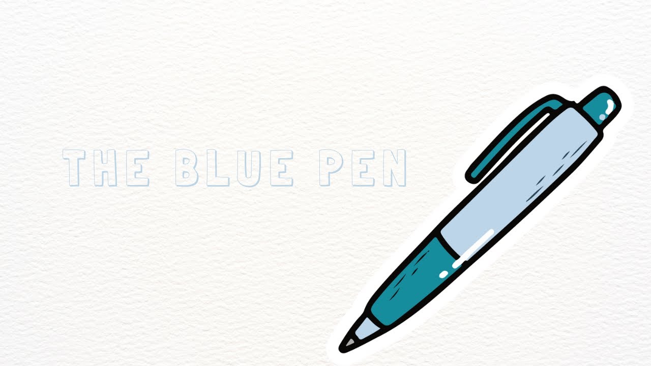 The Blue Pen (Pre-Primer Sight Words Story #1) - YouTube