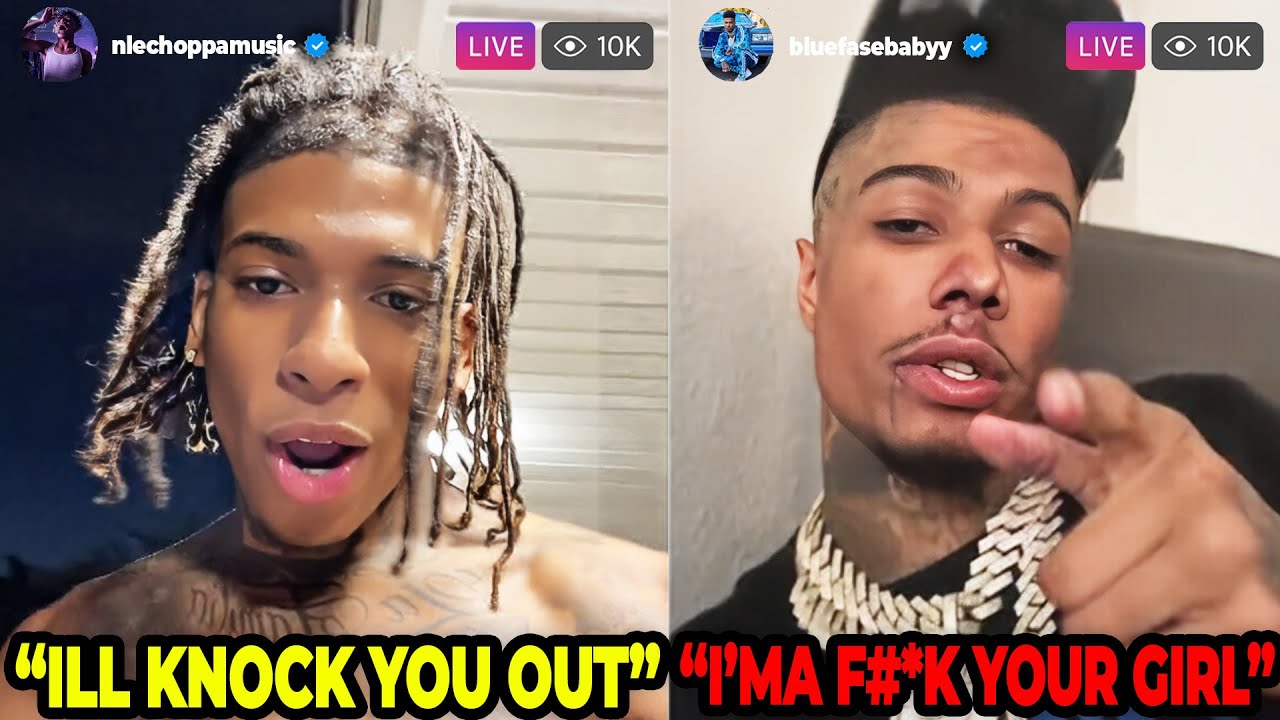 NLE Choppa Pulls Up On Blueface For Dissing His Baby Momma - YouTube
