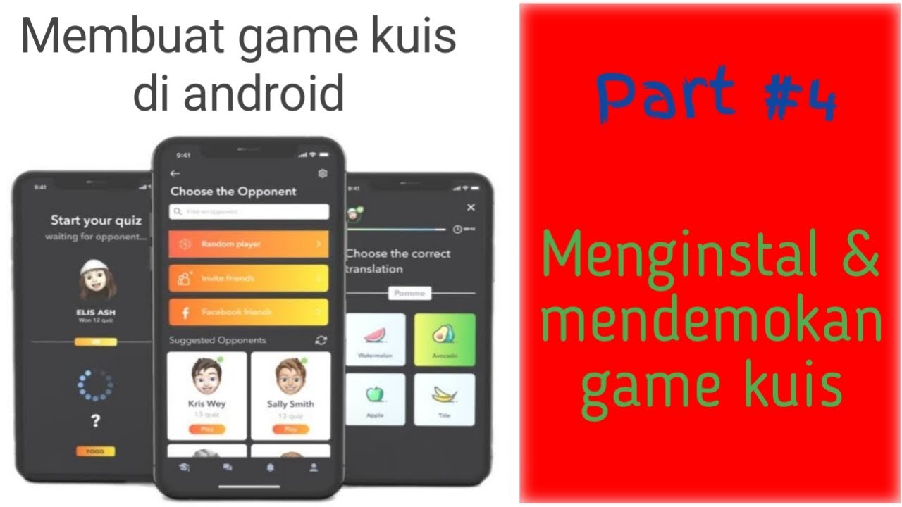 Cara Membuat Game||Part 4 instal dan demokan Game Kuis - YouTube