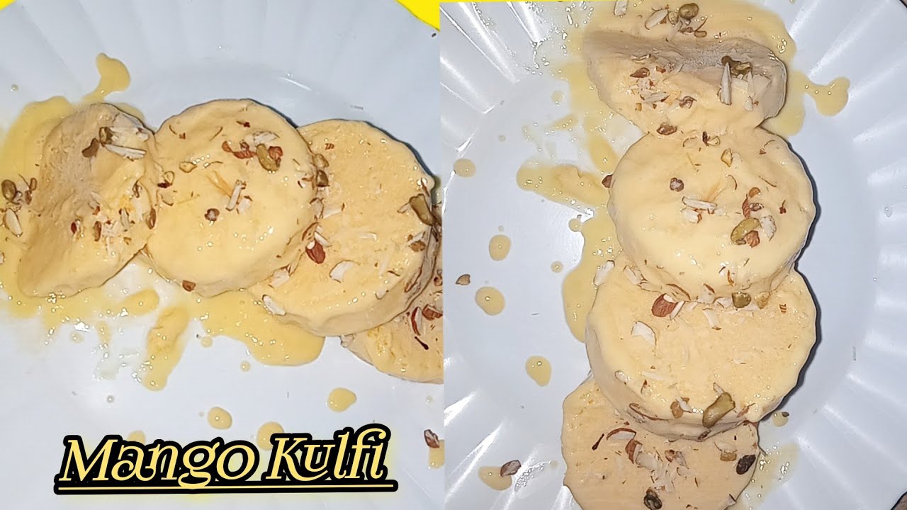 Mango Kulfi Recipe |Mango Ice Cream |ice cream |Mango Roller cut Ice ...