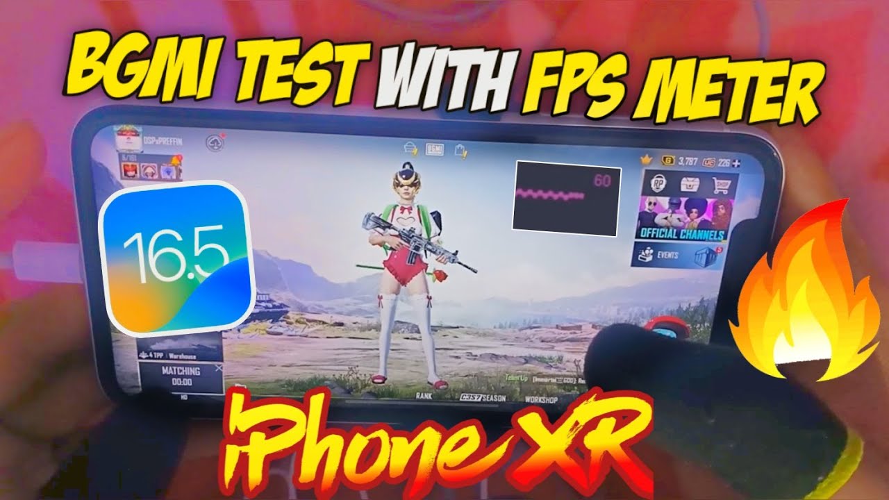 🔥iPhone XR BGMI Test with FPS Meter in 2024 | iPhone XR in ₹14,999 ...
