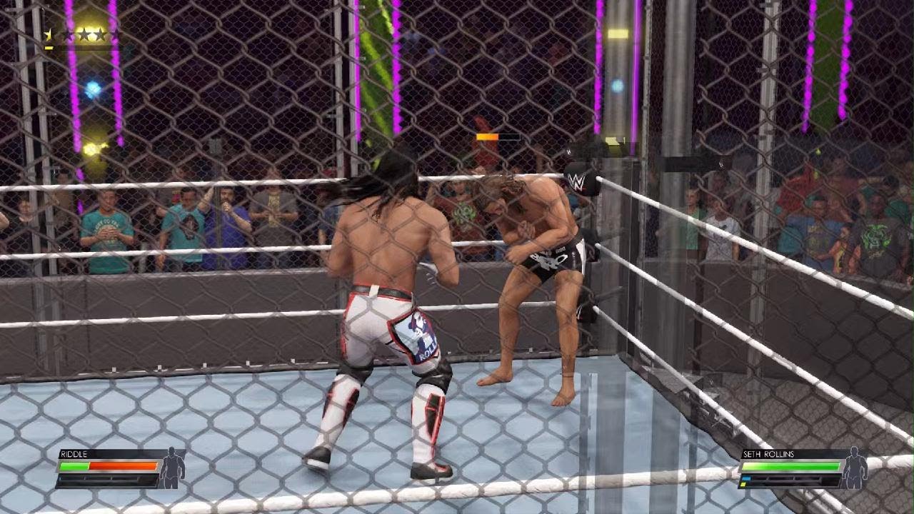 Seth Rollins vs. Matt Riddle fight Pit match - YouTube