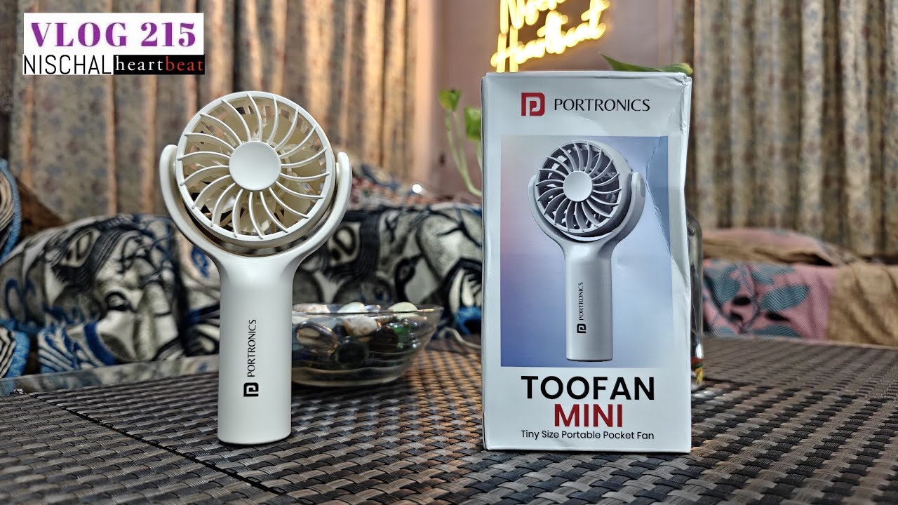 Portronics Toofan Mini Portable Rechargeable Fan 7800RPM Max Speed ...