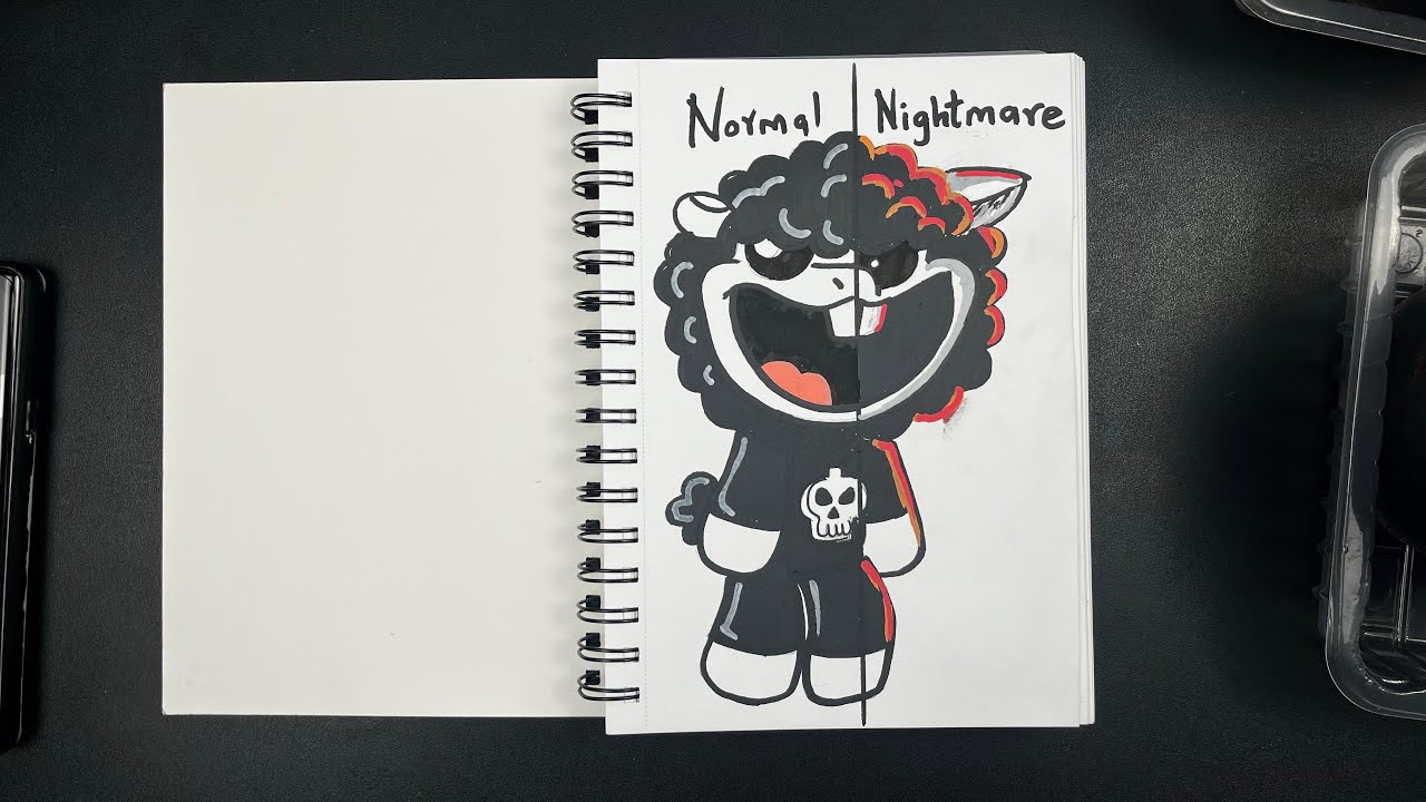 Let’s start a new Sketch Book! Drawing Baba Chops! - YouTube