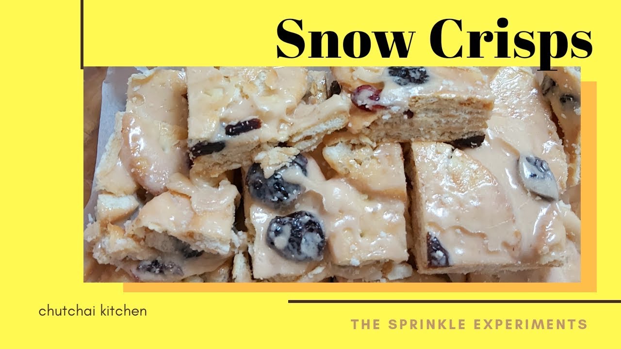 NO BAKE TAIWAN SNOW FLAKES CRISP RECIPE| chutchai world vlog - YouTube