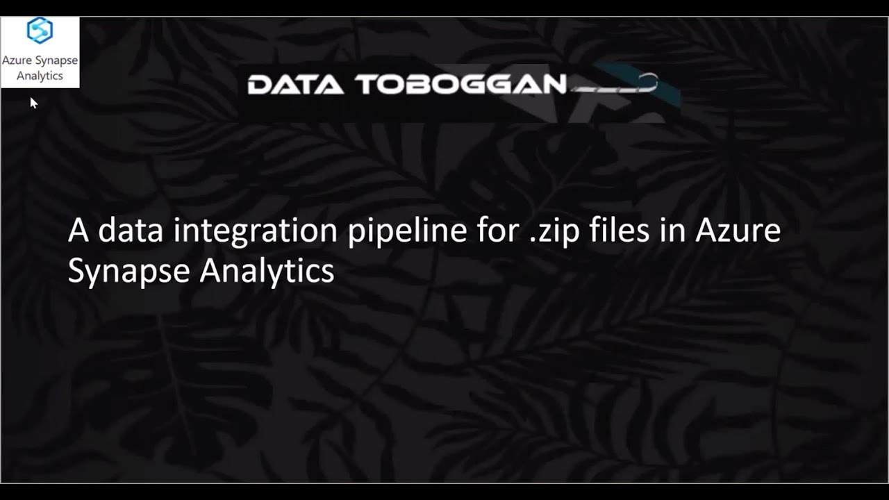 Cool Runnings 2023: A data integration pipeline for .zip files in Azure Synapse Analytics - YouTube