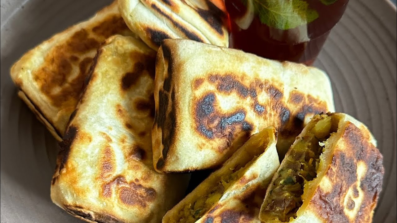 Tastiest Restaurant Style Meat Roti - YouTube
