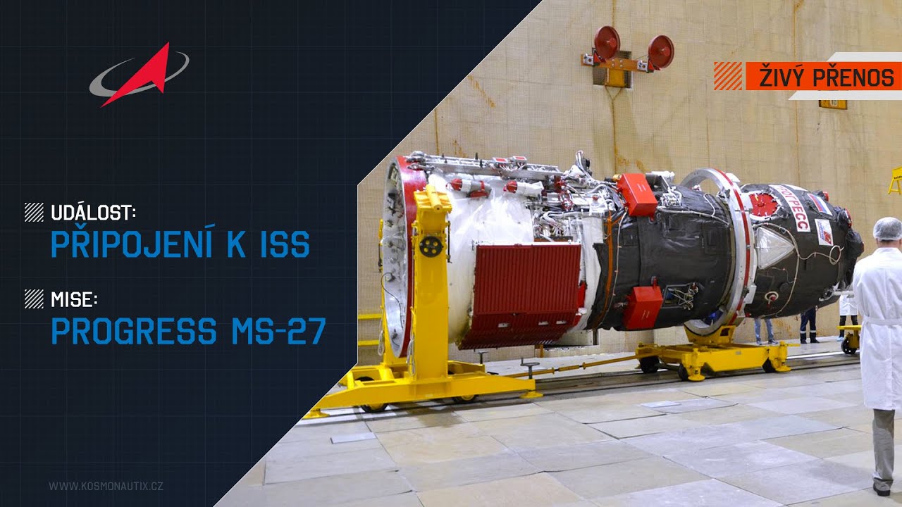 ŽIVĚ: Připojení k ISS (Progress MS-27) - YouTube