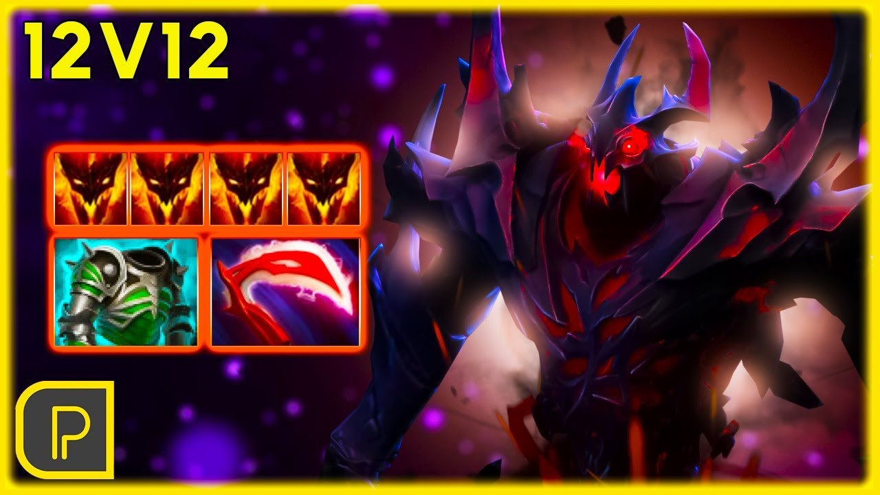 Shadow Fiend ABUSING ARMOR STACKS - Dota 12x12 - YouTube