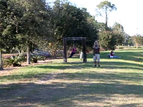 alyssa riding zipline