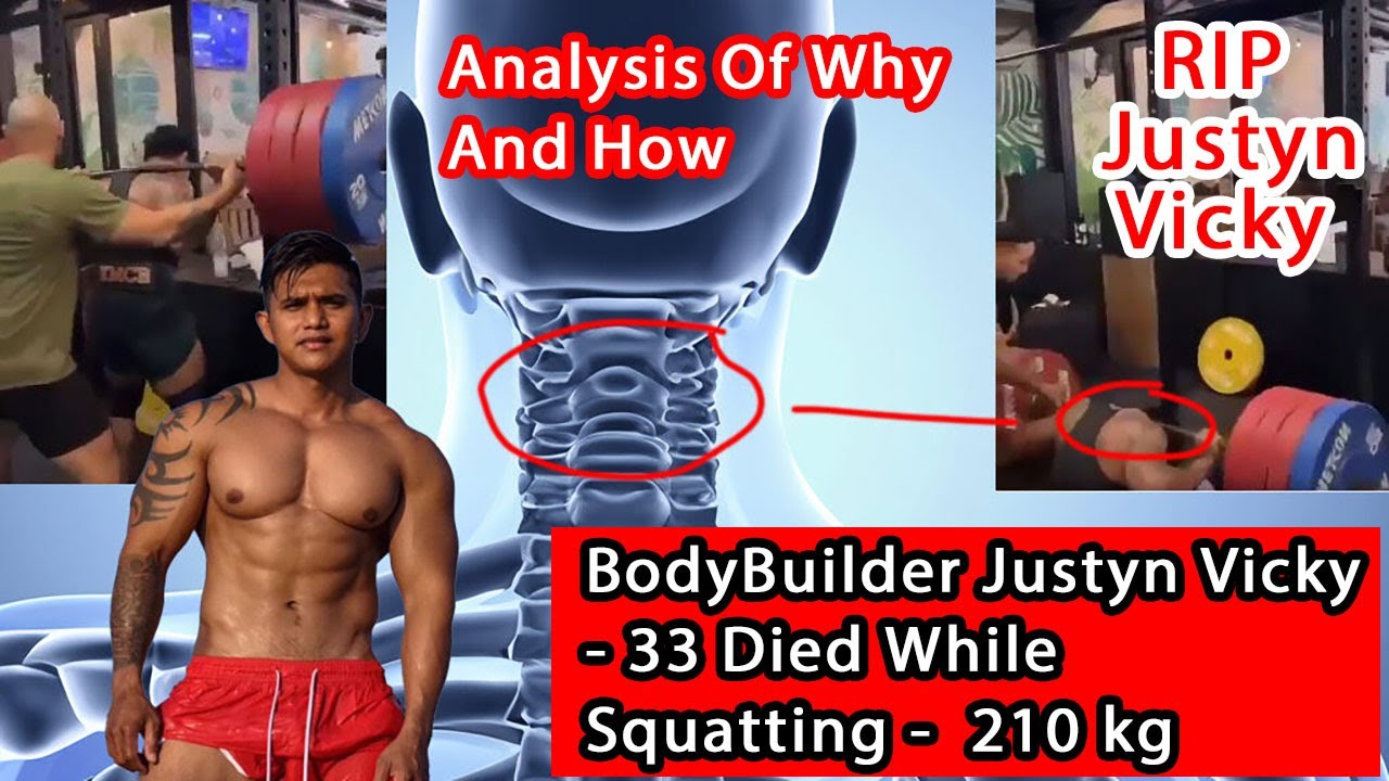 Justyn Vicky Unfortunate Death while Squatting 210 kg - DEEP ANALYSIS ...