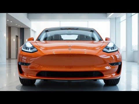 New 2025 Tesla Model 3 in Orange – First Look - YouTube