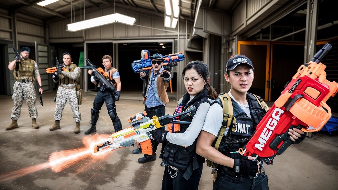 LTT Nerf War : Hungry Stranger Challenges SEAL X Force in Fierce Nerf ...